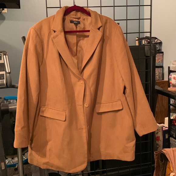 ellos | Jackets & Coats | Ellos Wool Blazer Tan No Tags But Never Worn ...